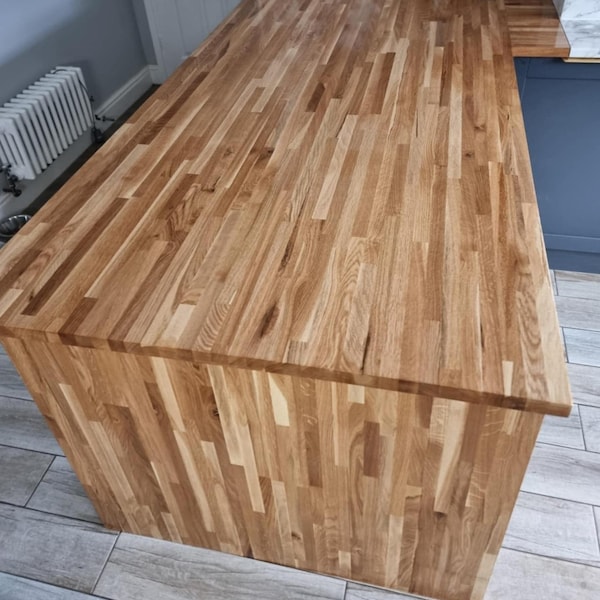 Oak Worktop 1m 2m 3m 4m X 28mm Depth - Premium Solid Wood Kitchen ...