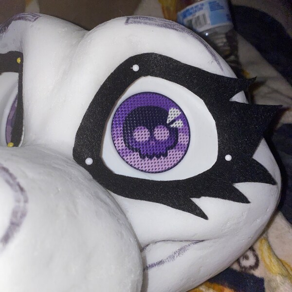 Custom Color Skull Fursuit Eye Mesh - Etsy