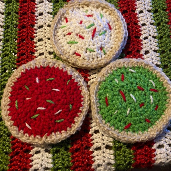 CROCHET PATTERN - Holiday Cookie Crochet Pattern Christmas Ornament ...