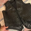 Gator Embossed Leather Vest for Bikers. 100% Handcrafted Vest. Hand ...