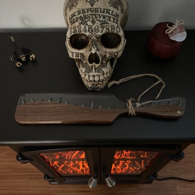 Primal Edge Spike Black Walnut Handmade, Luxury Spanking Paddle. - Etsy