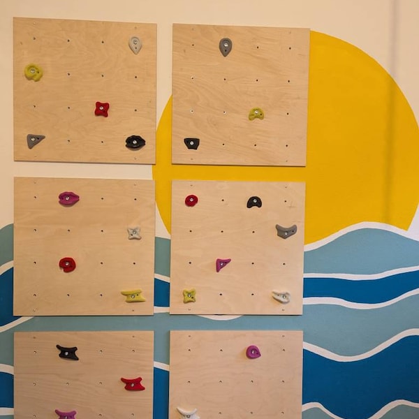 Kids Indoor Climbing Wall Panel Kit: Toddler Rock Climbing - Etsy