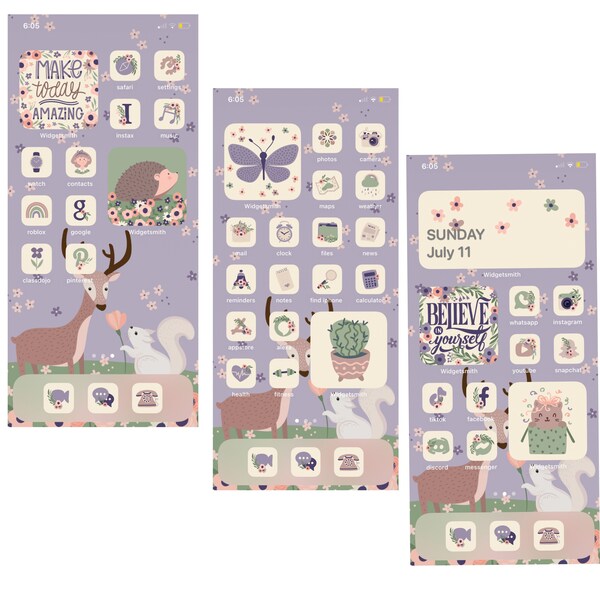 Spring App Icons Ios14 Aesthetic App Icons Handdrawn App Elements Cute ...