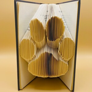 PAW PRINT Book Folding Pattern 168 Folds 336 Numbered Pages. PDF ...