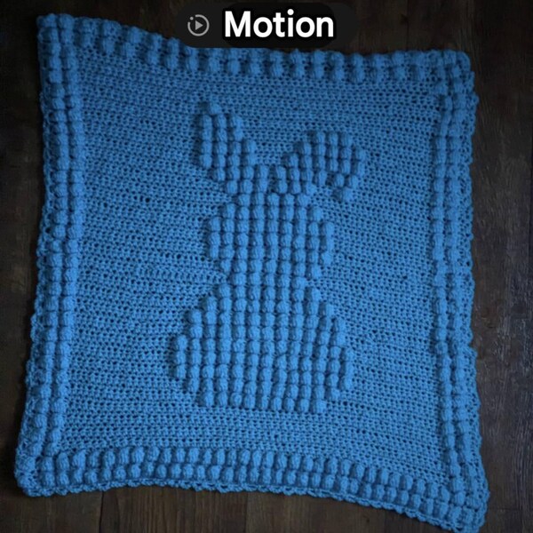 BUNNY BOBBLE BLANKET Crochet Pattern, Easy and Quick to Crochet, 4 Page ...