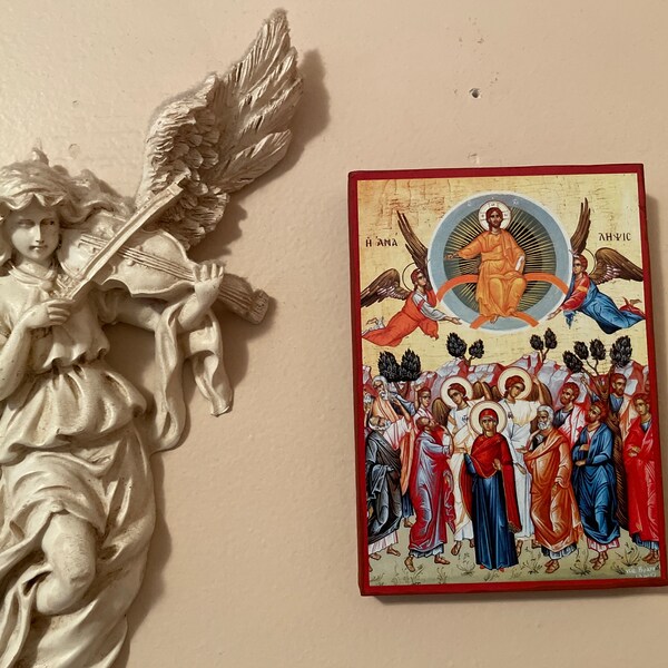 Metamorphosis Jesus Christ Icon, Handmade Greek Orthodox Icon of the ...