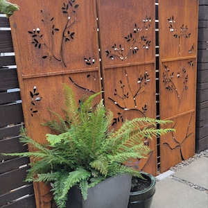 Tree & Branches Privacy Screens, Metal Garden Art, Metal Yard Art ...