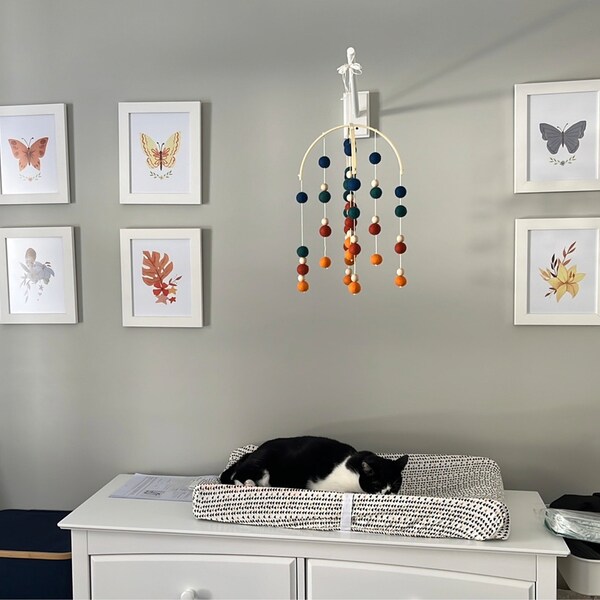 Leaf Mobile, Boho Baby Mobile, Boho Mobile, Boho Nursery Decor, Boho ...