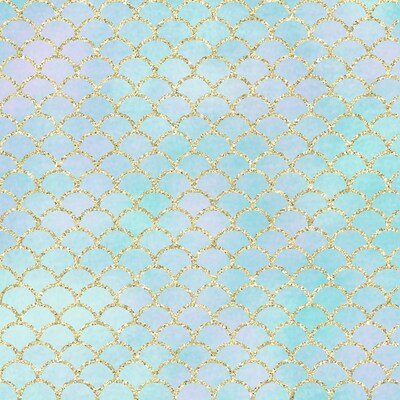 Pastel Digital Paper Mermaids Scales Patterns Mint Purple Pink Gold ...