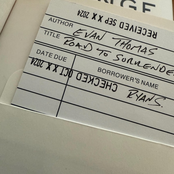 Library Book Checkout Due Date Card Pockets With Self-adhesive Backs ...