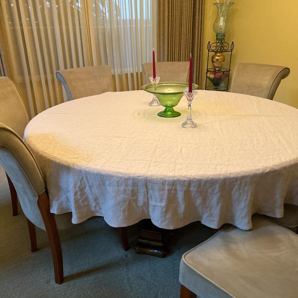 Large Linen Tablecloth, Linen Table Cloth, Extra Long Table Cloth ...