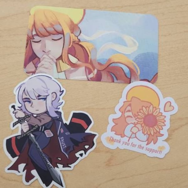 Holographic Vinyl Sticker - Ryoshu, Faust, Ishmael (limbus Company) - Etsy