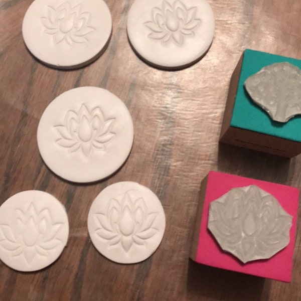 Lotus Flower Rubber Stamp, Lotus Stamp for Journaling, Mini Lotus ...