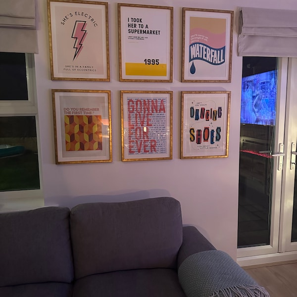 She's Electric Oasis Inspired Art Print, Oasis Wall Art, She's Electric ...