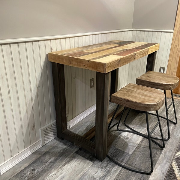 Counter Height Table in Natural Finish | Hundreds of Dimensions | Wheel ...