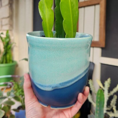 Mini Ceramic Planter Handmade Pottery, Plant Pot, Pink Planter ...