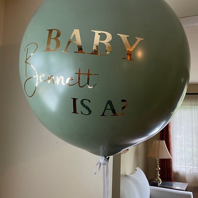 Personalized Gender Reveal Balloon Custom Jumbo Balloon, Baby Shower ...