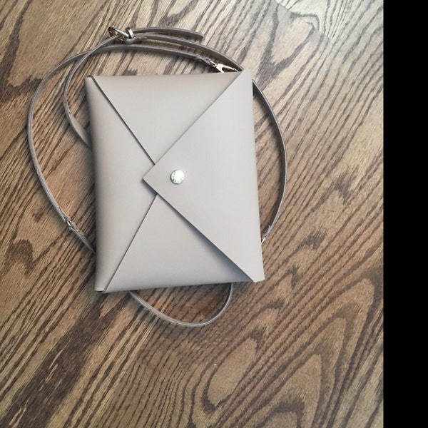 Beige Women Leather Bag, Genuine Leather Bag, Small Leather Bag ...
