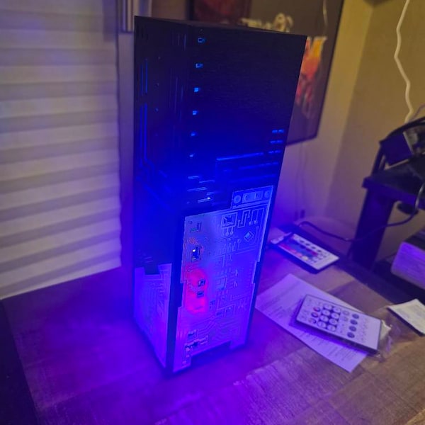 Circuit Board Desk Lamp | Cyber Style Night Light | Lantern Gift for ...