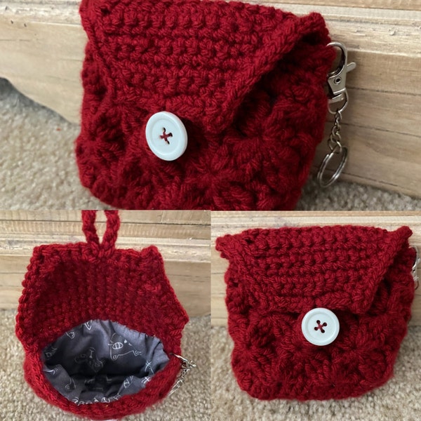 Crochet Key Pouch Pattern PDF, Crochet Pouch Pattern, Handmade Pouch ...