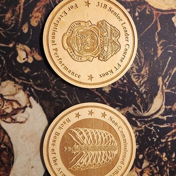 Custom 2 Side Engraved Maple Wood Tokens: Wedding Favors, Drink Tickets ...