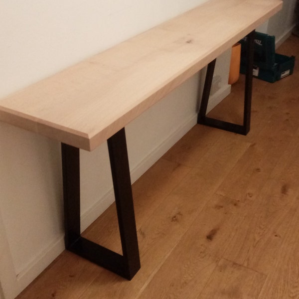 Metal Narrow Console Table Legs Set(2) I Entry Table Legs I Steel Table ...