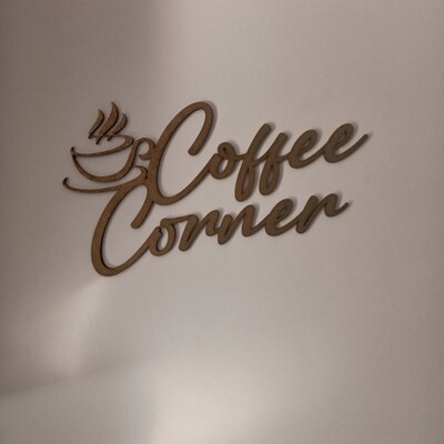 Coffee Corner Wooden Sign Wall Decor Door Sign First - Etsy UK