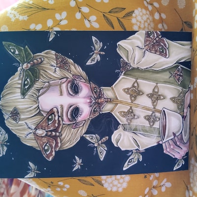 Gothic Victorian Lady Art Print Dark Wall Decor Witchy - Etsy