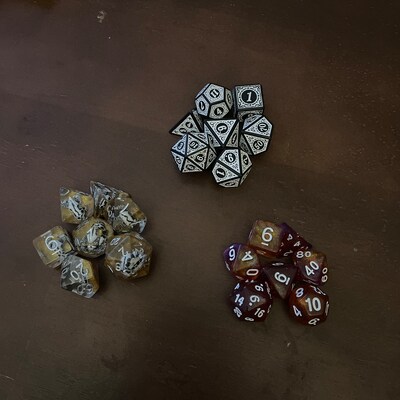 Runes RPG Dice Set / Dice for Dnd / Standard Dice for D&D, Dungeons and ...