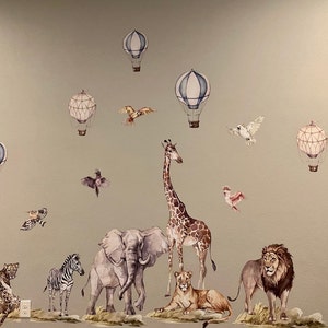 Safari Wall Decal Big Set Savanna Wall Decal for Kids Safari - Etsy Canada
