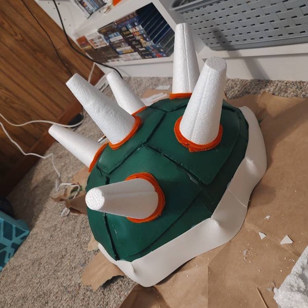 Eva Foam Pattern, Spike Turtle Shell, Mario, Downloadable PDF, FR + EN ...