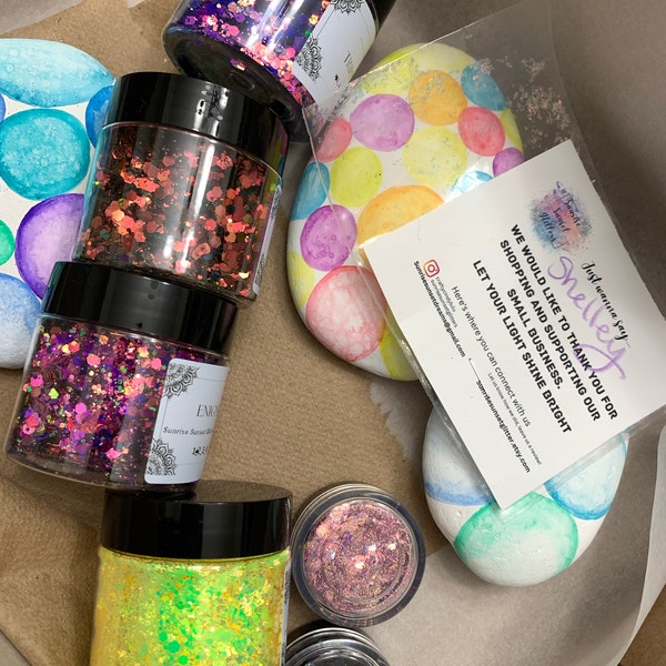 Mermaid Color Shift Chunky Glitter Mix for Resin Blue Pink Glitter for ...