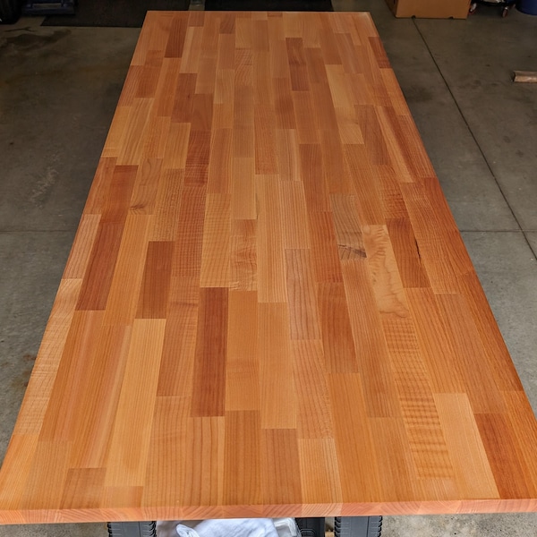 Pretty Walnut Butcher Block Desktop, 25-30" X 48 to 72 Inch Long USA ...