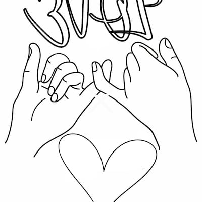 PAINT PARTY PRINTABLE/ Paint Party/ Pre-drawn/outline Canvas/ Paint ...