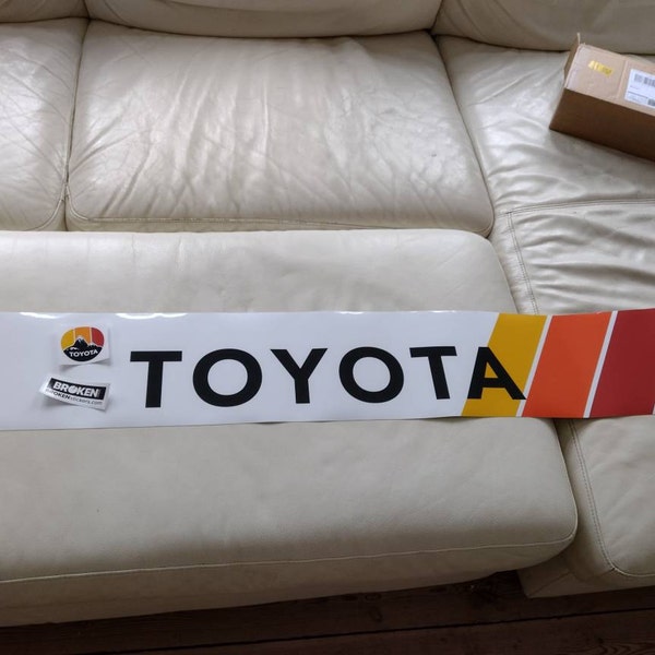 FJ Cruiser Decal, Mountain Silhouette With Retro Stripes, Ivan Stewart ...