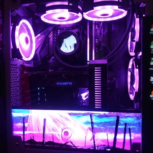 Custom rgb pc case light decoration board panel water cooling | Etsy