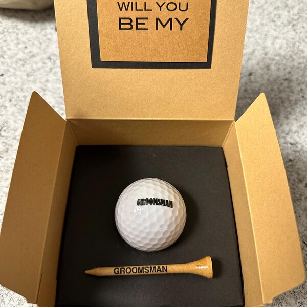 Groomsmen Proposal, Golf Ball Proposal, Groomsmen Golf Gift, Best Man ...