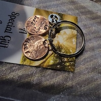 Husband and Wife Wedding Day Personalized Lucky Penny Key Chains ...