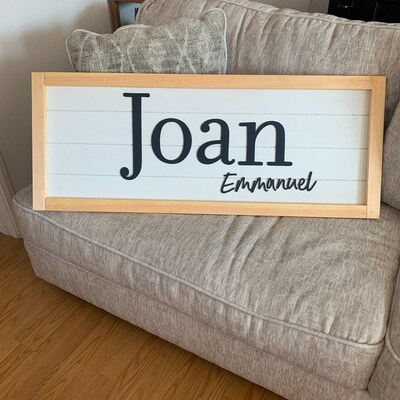 Nursery Name Sign Baby Name Sign Nursery Name Sign Wood Nursery Name ...