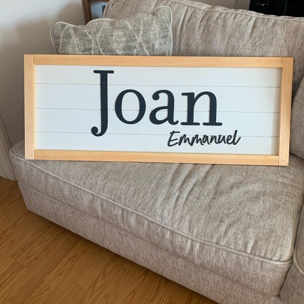 Nursery Wall Decor, Custom Nursery Name Sign, Above Crib Custom Baby ...