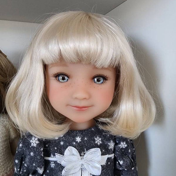 Custom Doll Wig for Minifee 1/4 BJD Dolls tan Caps 6-7 Head Size of Bjd, Msd, ,fairyland Minifee ...