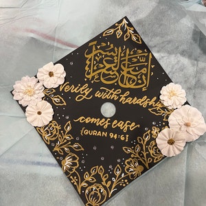 Custom Islamic Graduation Cap Hand Painted Cap 3D Highschool, College ...