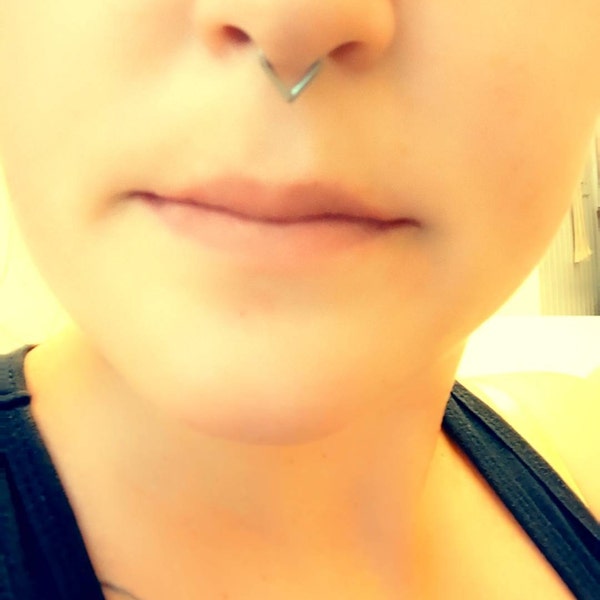 Teardrop Nose Ring, Septum Hoop, Minimalist Style, A-SH453 SH454 - Etsy