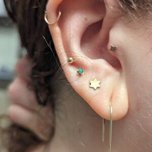 20g Triple Forward Helix Tragus Threadless Push Pin 6mm-8mm - Etsy