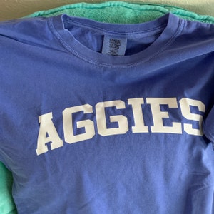 CUSTOM College Shirt Customized School Group Block Lettering | Etsy