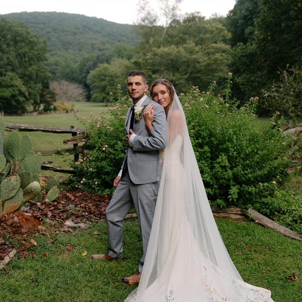 Flower Vine Lace Juliet Cap Veil, Wedding Cap Veil, 1920s Wedding Veil ...