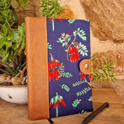 Notebook Cover Sewing Pattern, With Free Book Cover Tutorial For Any