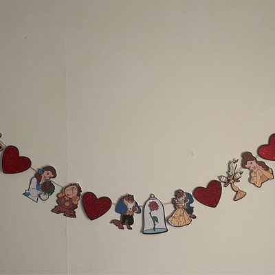 Disney Inspired Beauty and the Beast Banner - Etsy