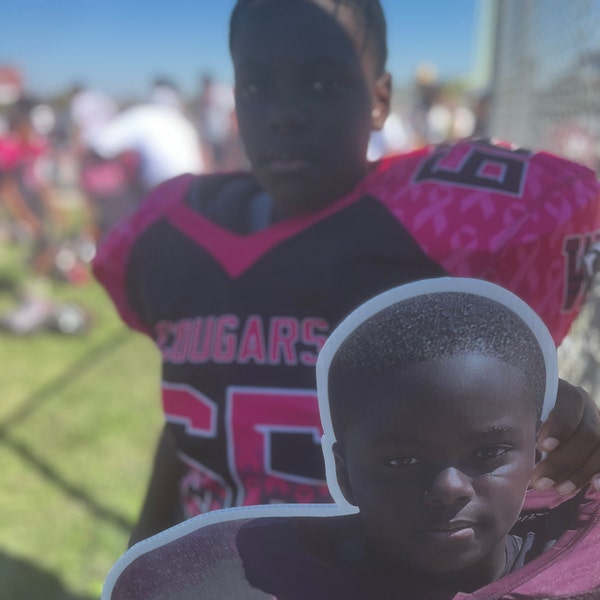 Custom Photo Football Player Yard Sign, Any Photo Sports Cutouts, Show ...