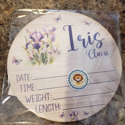 Butterfly Milestone Cards Baby Milestone Butterfly Discs - Etsy